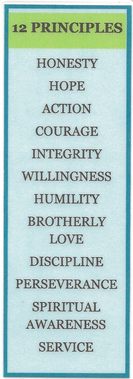 12 principles Bookmark 12 principles Bookmark