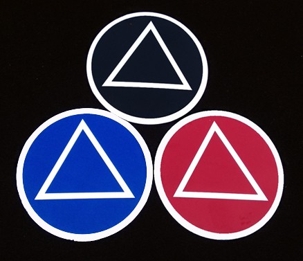 AA Symbol Sticker Set of 3 | My 12 Step Store
