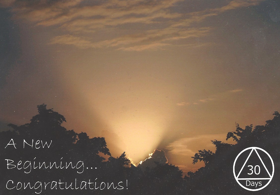 A New Beginning Days Greeting Card | My 12 Step Store