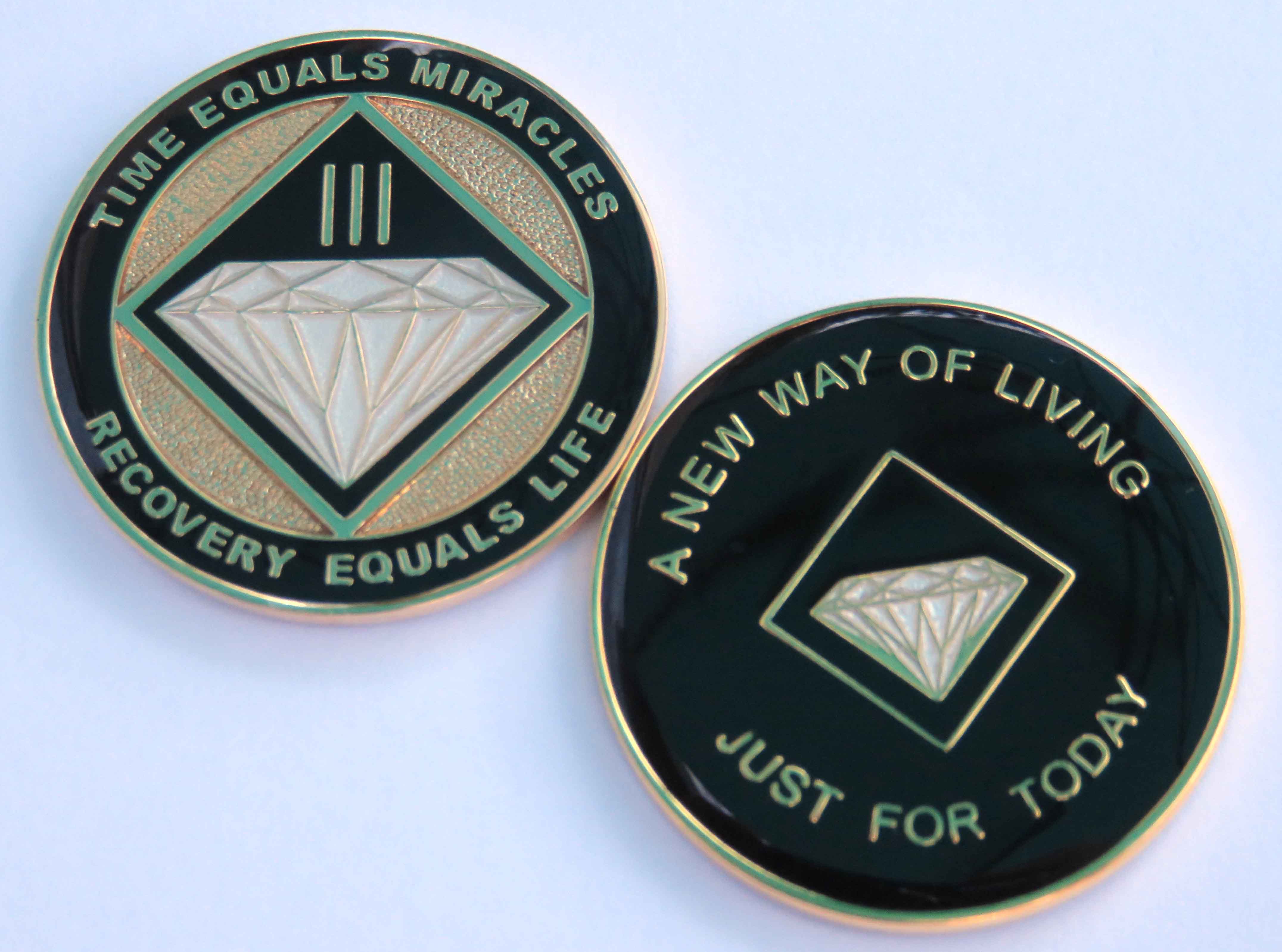 NA Recovery Medallion Coins for Sale (Black) | My 12 Step Store