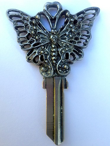 Butterfly Pewter Key | My 12 Step Store