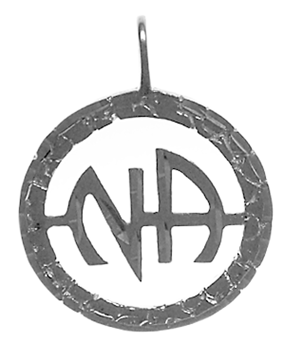 Sterling Silver "NA" Initials Pendant