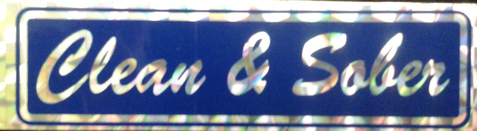 Large Clean and Sober Sticker | My 12 Step Store