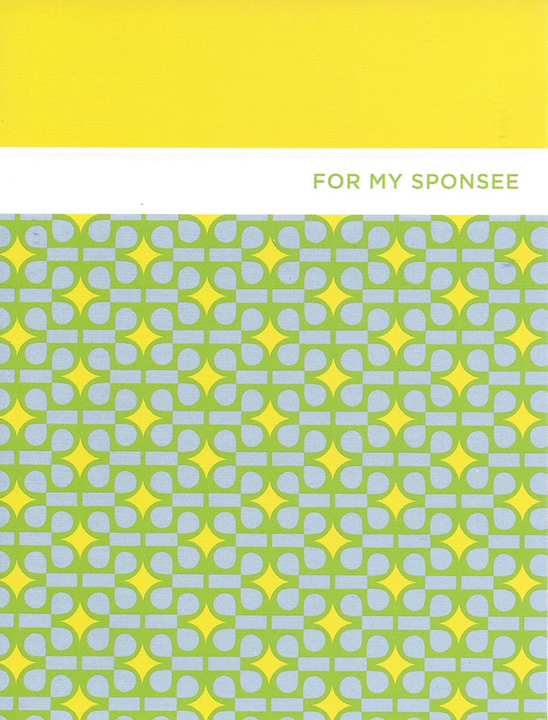 For My Sponsee Greeting Card | My 12 Step Store