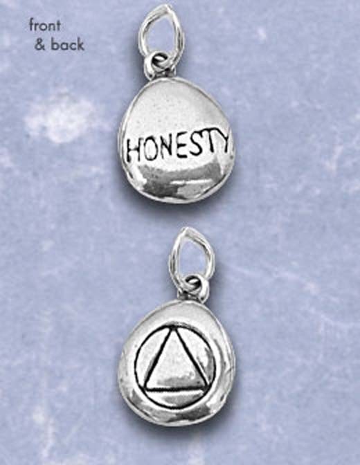 Honesty Sterling Silver Stepping Stone Charm