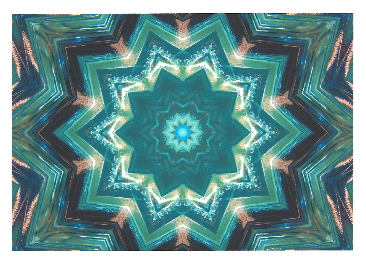 Mandala Teal Greeting Card | My 12 Step Store