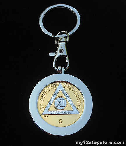 Deep Cavity Metal Key Chain Medallion Holder