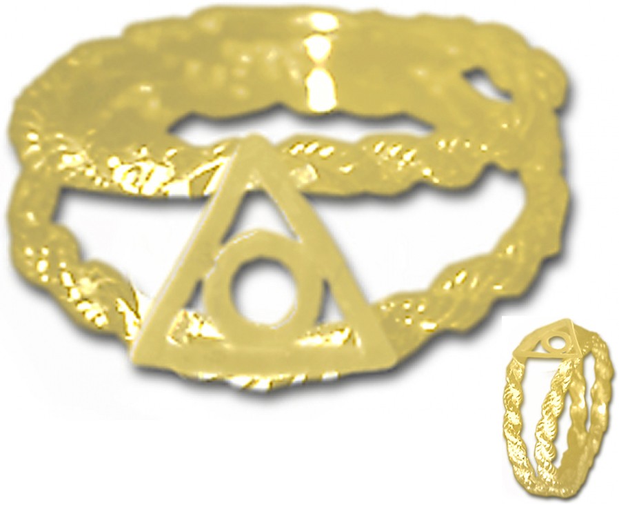14K Gold Alcoholics Anonymous Symbol Ring | My 12 Step Store
