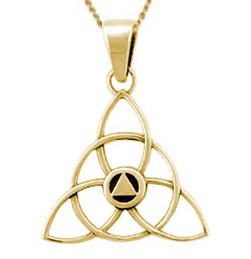 10K Gold Celtic Unity Knot Pendant | My 12 Step Store