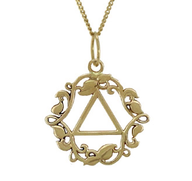 10K Gold Unity Pendant with Vines | My 12 Step Store