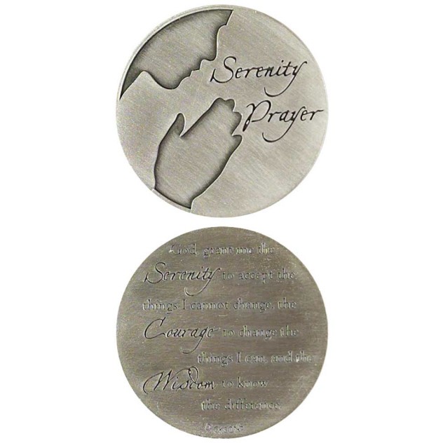 Pocket Satin Serenity Prayer Token | My 12 Step Store