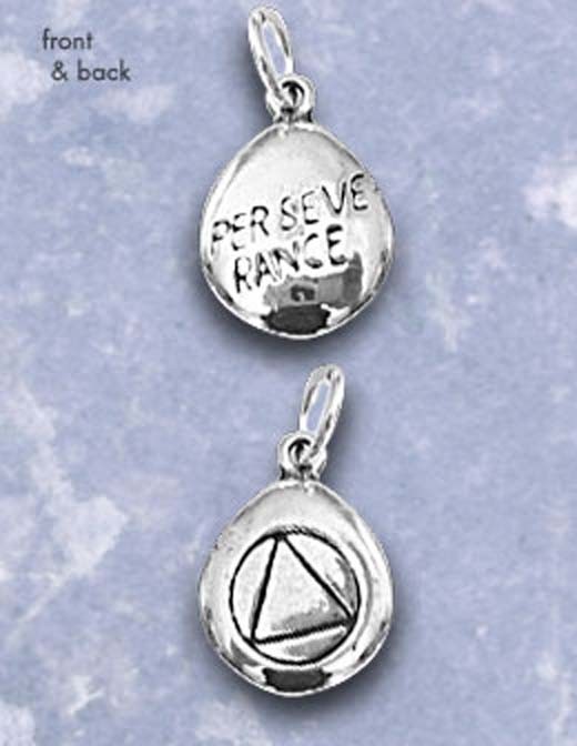 Perseverance Sterling Silver Stepping Stone Charm