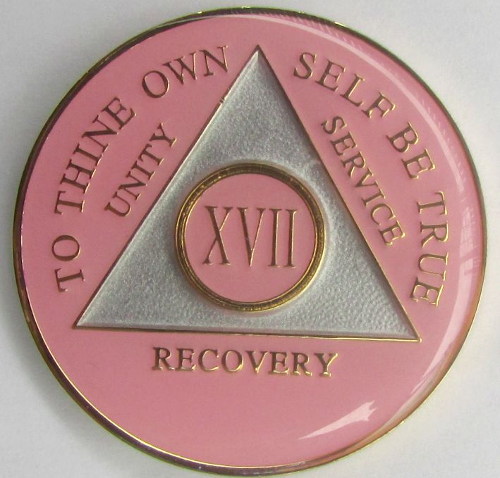 Pink Recovery Medallion | My 12 Step Store