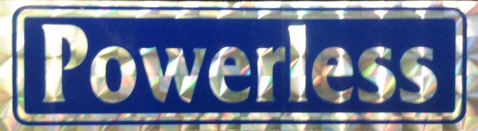 Powerless Sticker