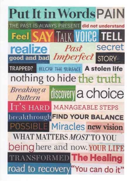 Put It in Words Greeting Card | My 12 Step Store