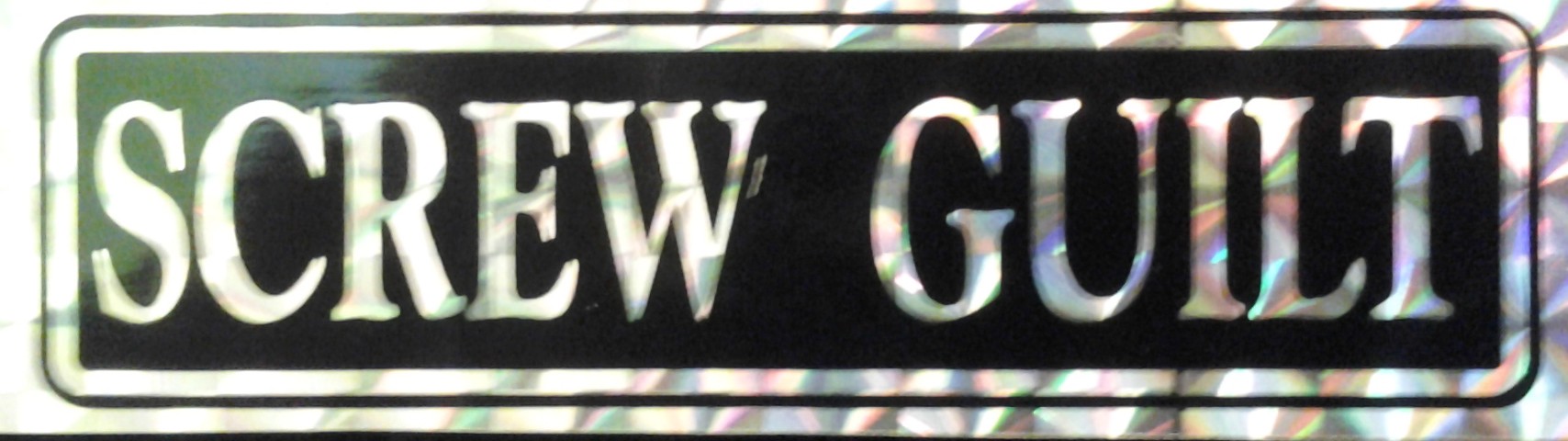 Large Screw Guilt Sticker | My 12 Step Store