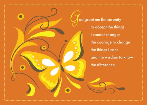 Serenity Prayer Butterfly