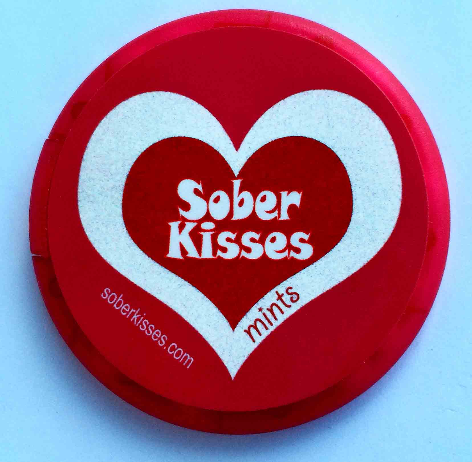 Sober Kisses Heart Mints