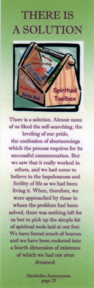 There Is a Solution Bookmark | My 12 Step Store