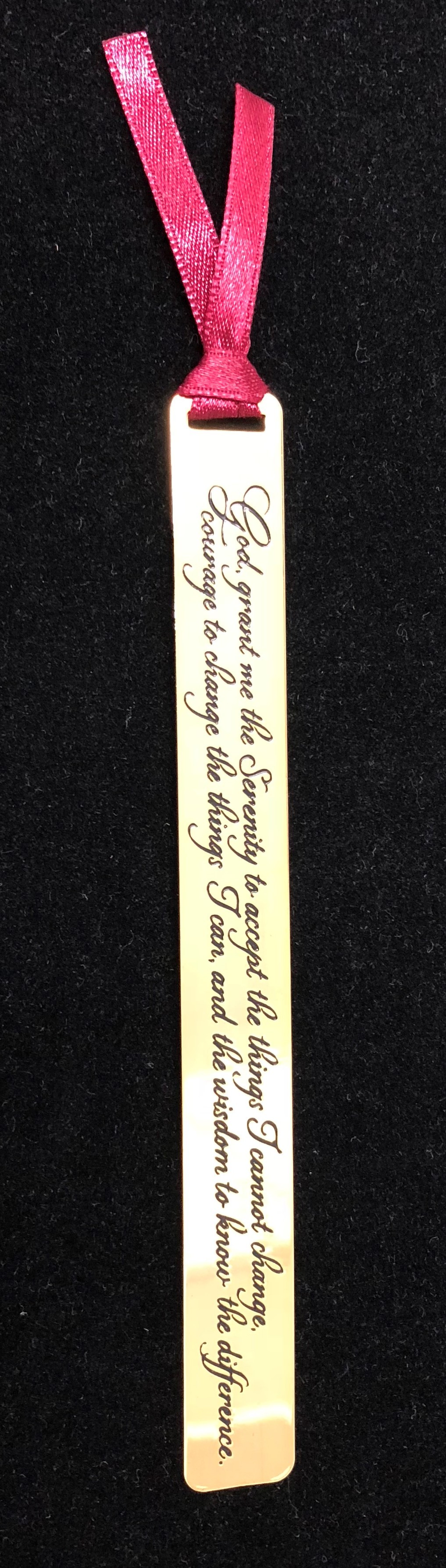 Serenity Prayer Golden Rule Bookmark