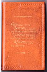 Single Pocket Sized Big Book Cover - Tan | My 12 Step Store